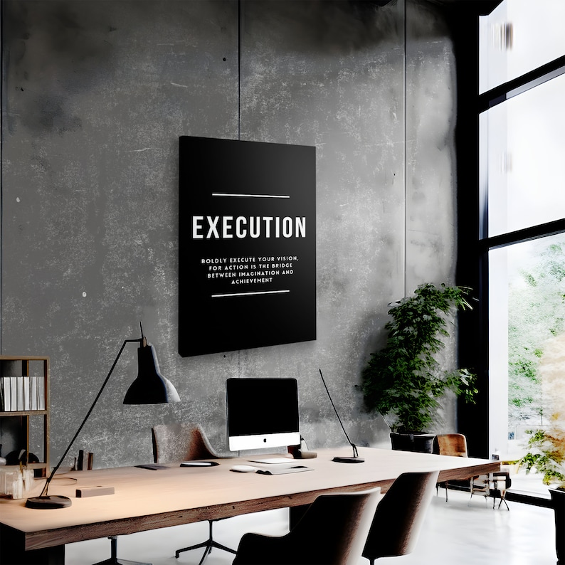 Execution, Motivational Wall Art, Brainy Quote, Quotes About Life ...