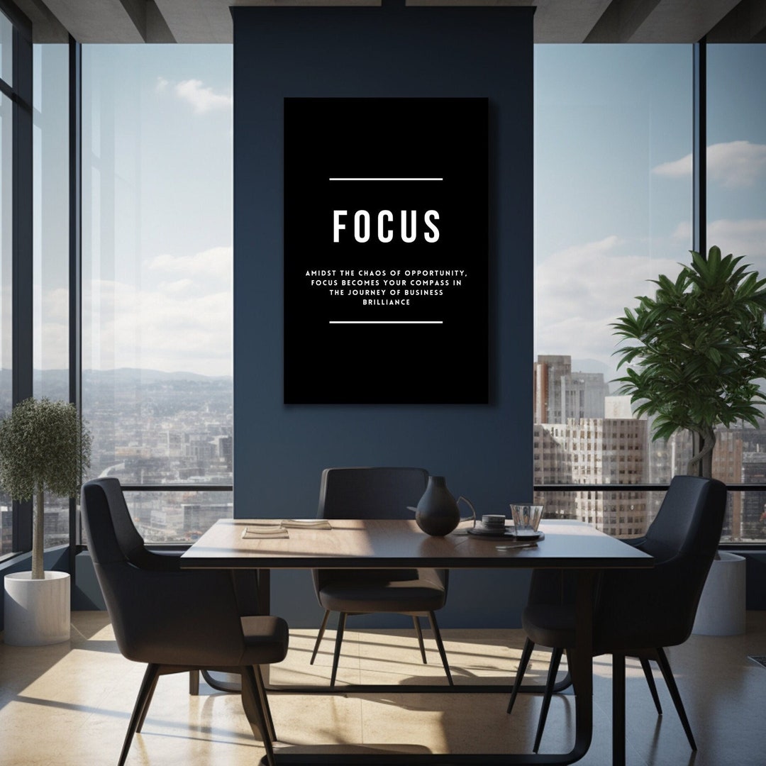 Focus, Motivational Wall Art, Brainy Quote, Quotes About Life ...