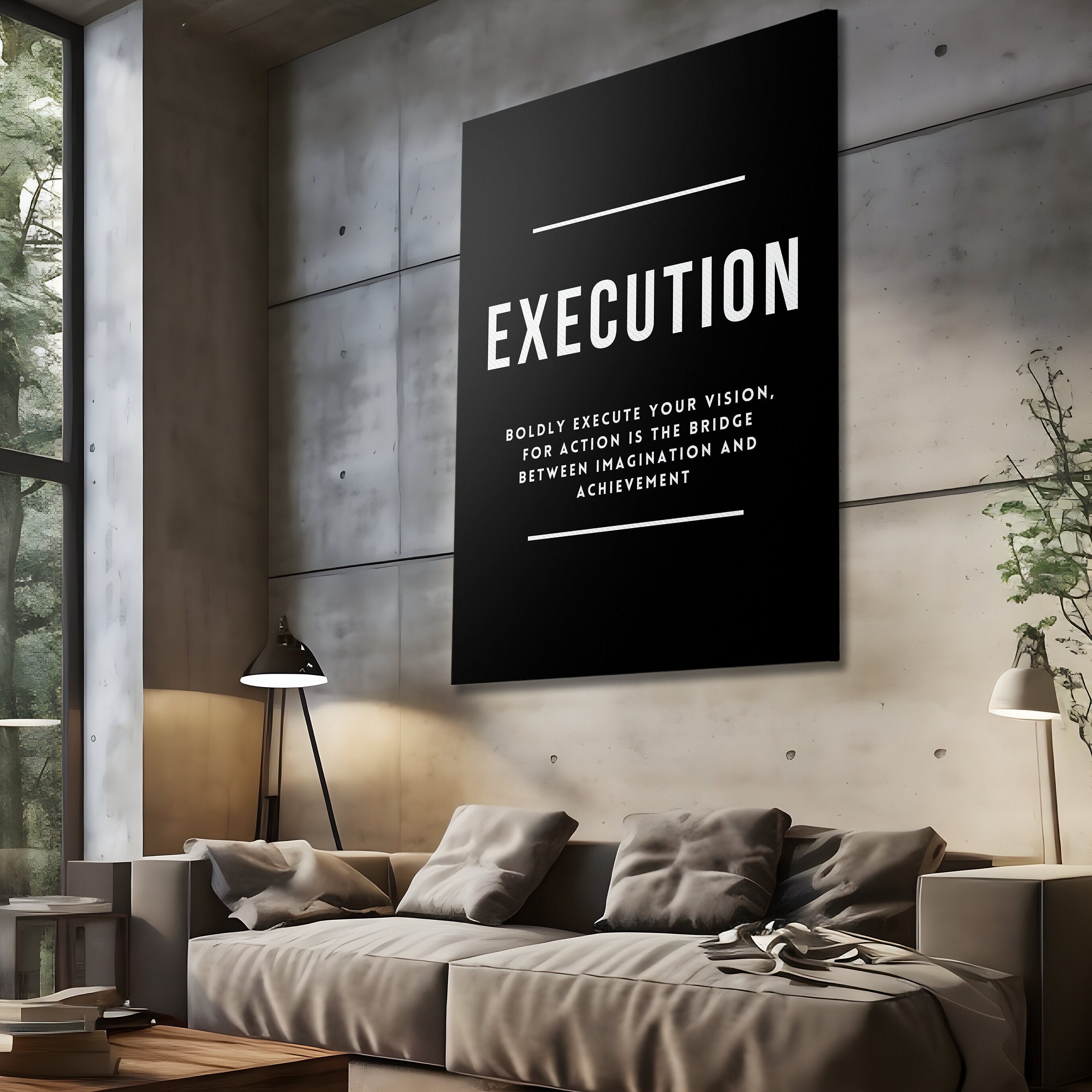Execution, Motivational Wall Art, Brainy Quote, Quotes About Life ...
