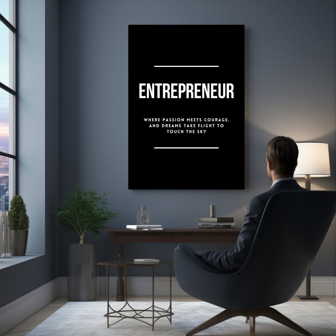 Entrepreneur, Motivational Wall Art, Brainy Quote, Quotes About Life ...