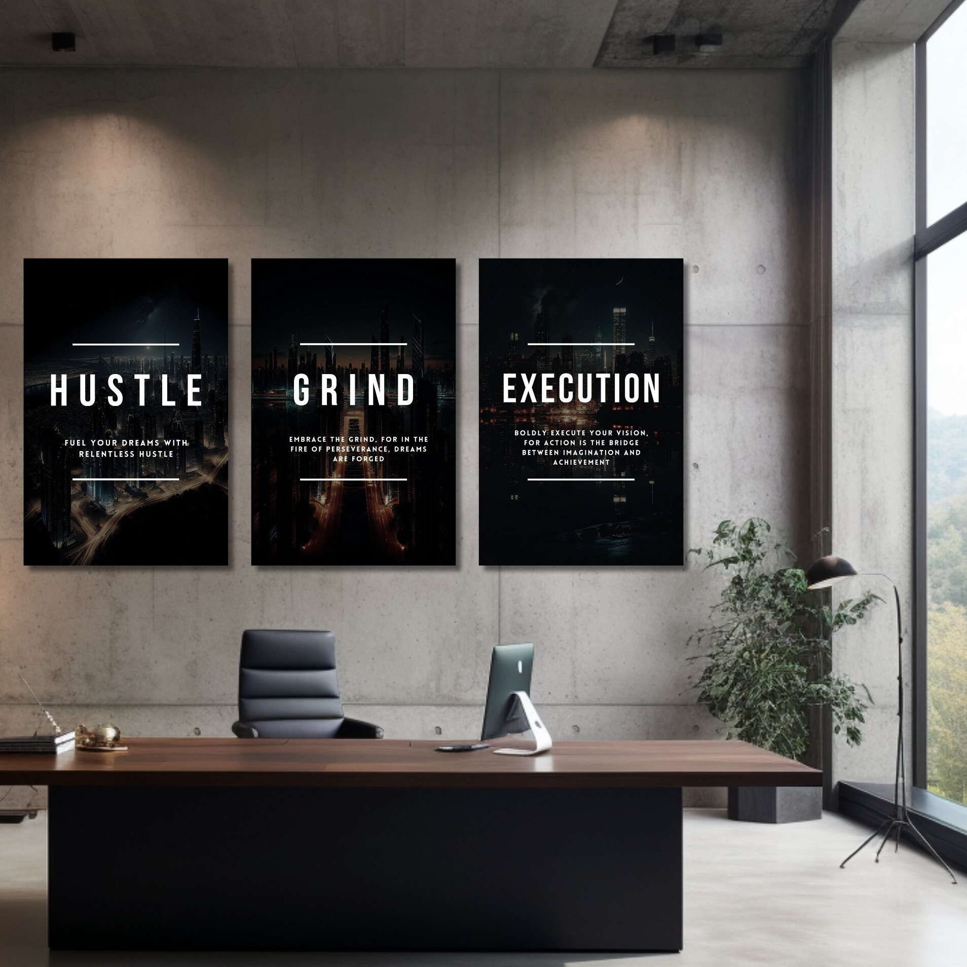 3 Piece Motivational Wall Art Canvas Prints Brainy Quotes About Life ...