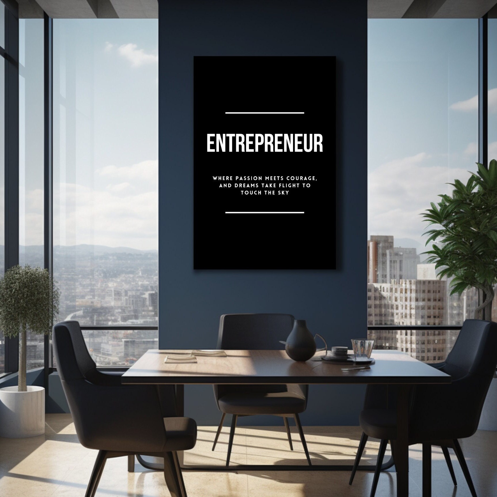 Entrepreneur Motivational Wall Art Brainy Quote Quotes - Etsy