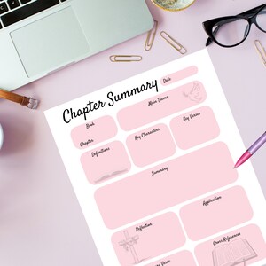 Biblical Chapter Summary Study Guide - Instant Download, Print, or Use ...