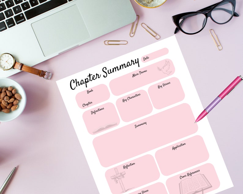 Biblical Chapter Summary Study Guide - Instant Download, Print, or Use ...