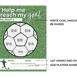 Soccer Fundraiser Flyer - Color My Soccer Ball Printable Template - Etsy