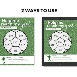 Soccer Fundraiser Flyer - Color My Soccer Ball Printable Template - Etsy