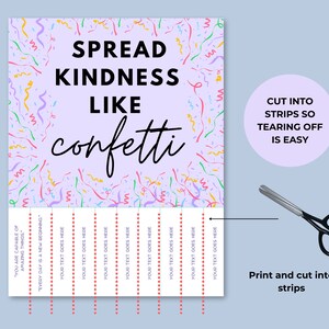 Tear-off Compliments Flyer, Random Acts of Kindness, Editable in Canva ...