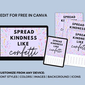 Compliment Tear-off Flyer, Editable Kindness Printable (canva) - Etsy