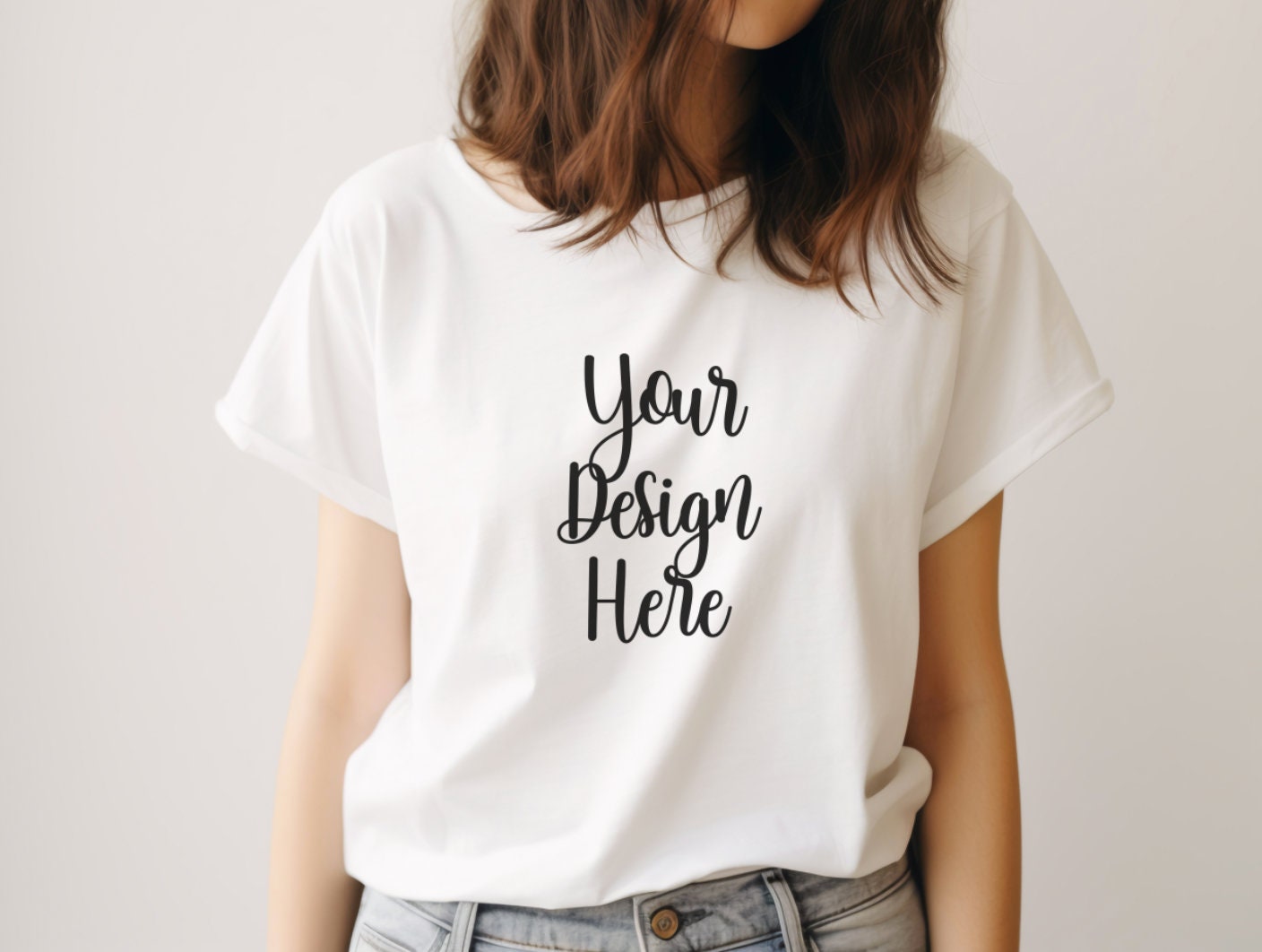 White Tee Mockup Digital Mockups - Etsy