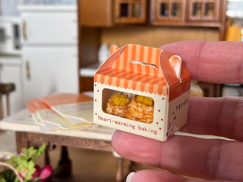 Miniature Dessert Boxes – 1:12 Scale 3PC Bakery Display | Dollhouse ...