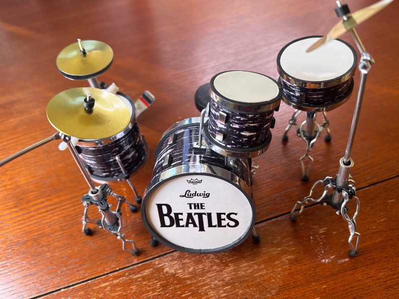Miniature Beatles Ringo Starr Drums 1:12 Scale – Dollhouse Instruments ...