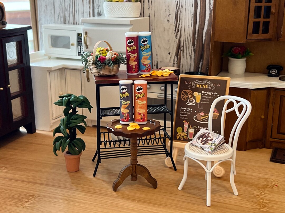 Dollhouse Miniatue Brand Potato Chips – Realistic Cans With Potato ...