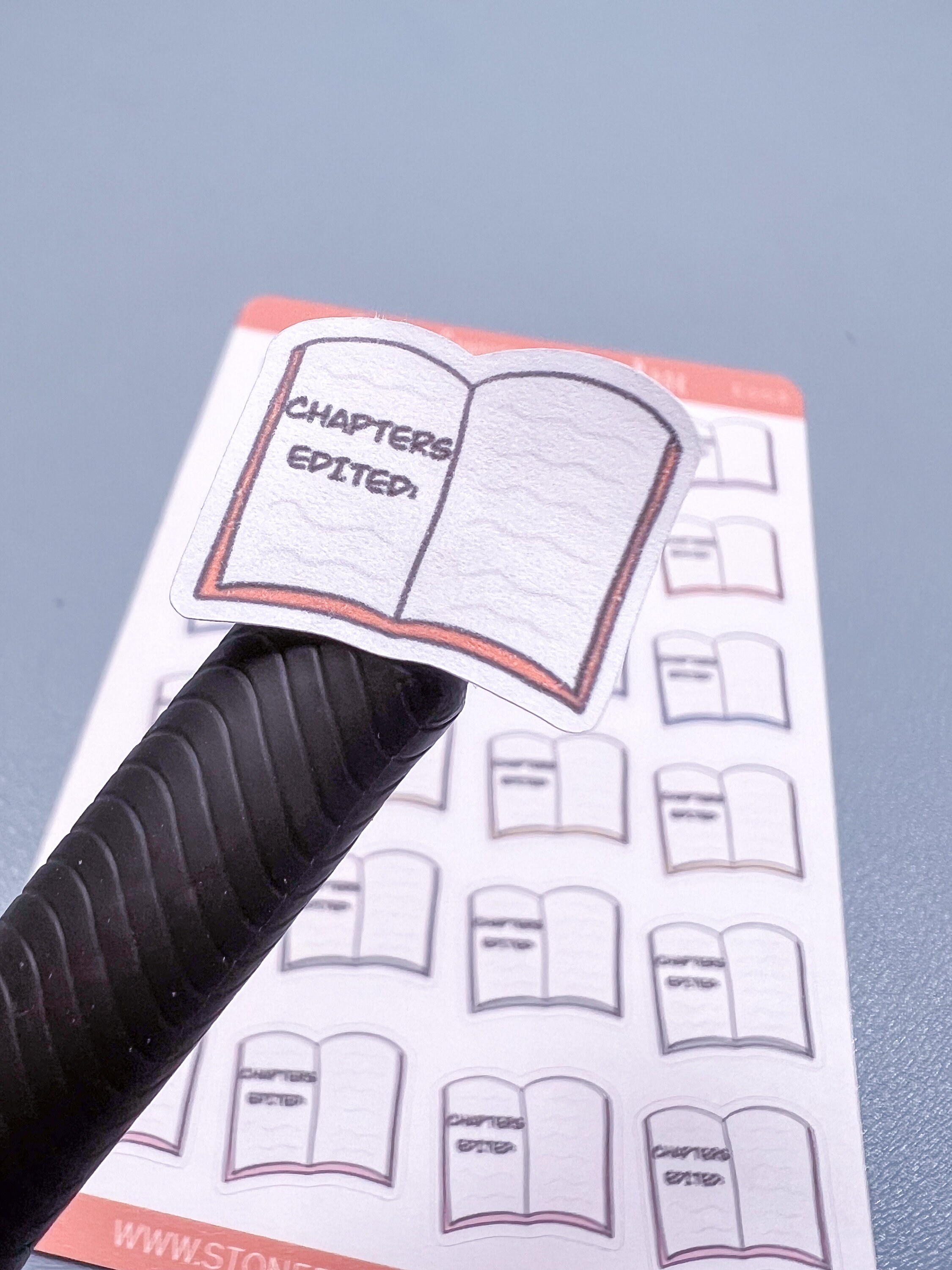 Editing Tracker Sticker Open Book Stickers for Writers and Authors ...