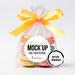 Macaron Label Mockup, Round Tag Mockup, Round Sticker Label Mockup ...