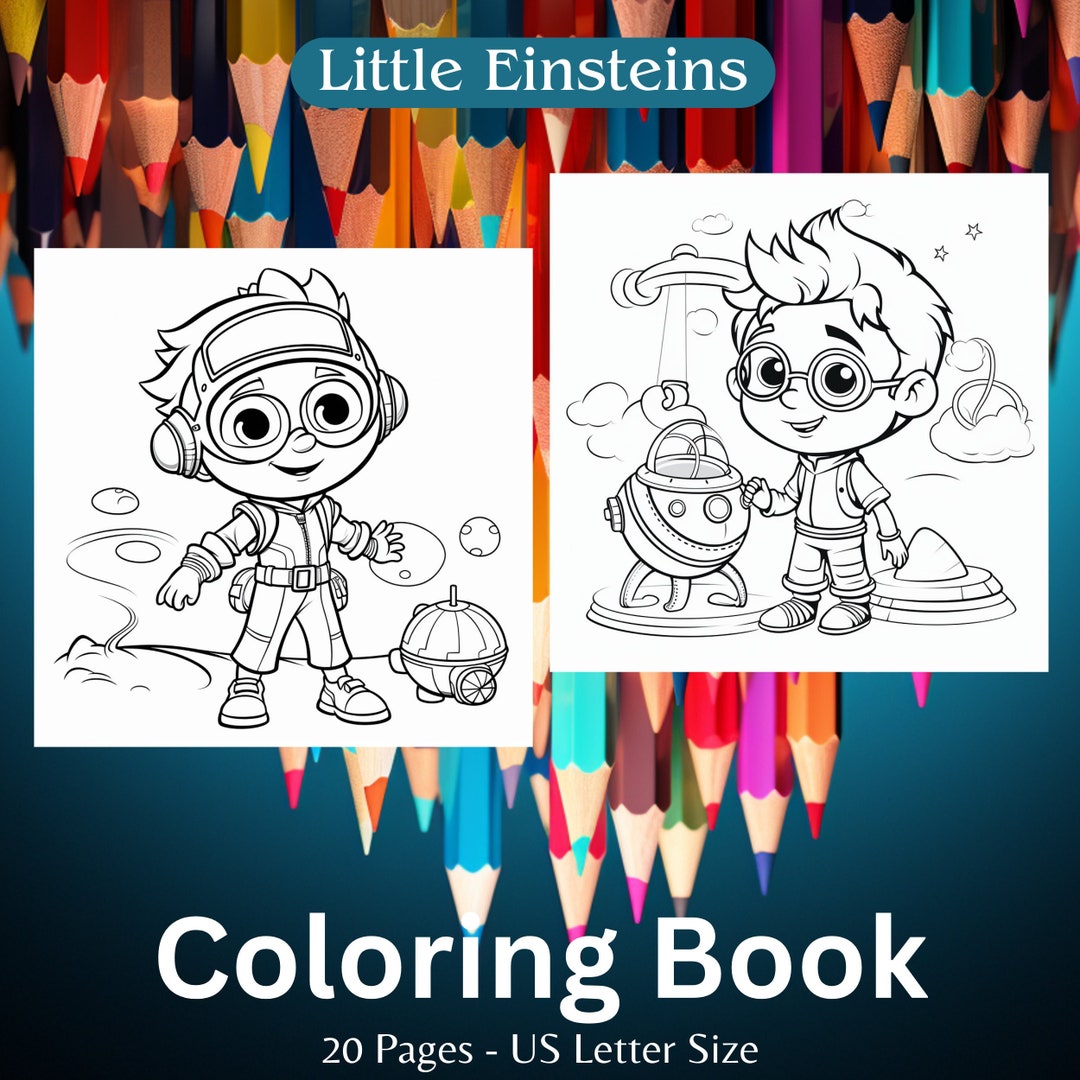 Kids Coloring Book, 20 Printable Coloring Pages, Instant Download - Etsy
