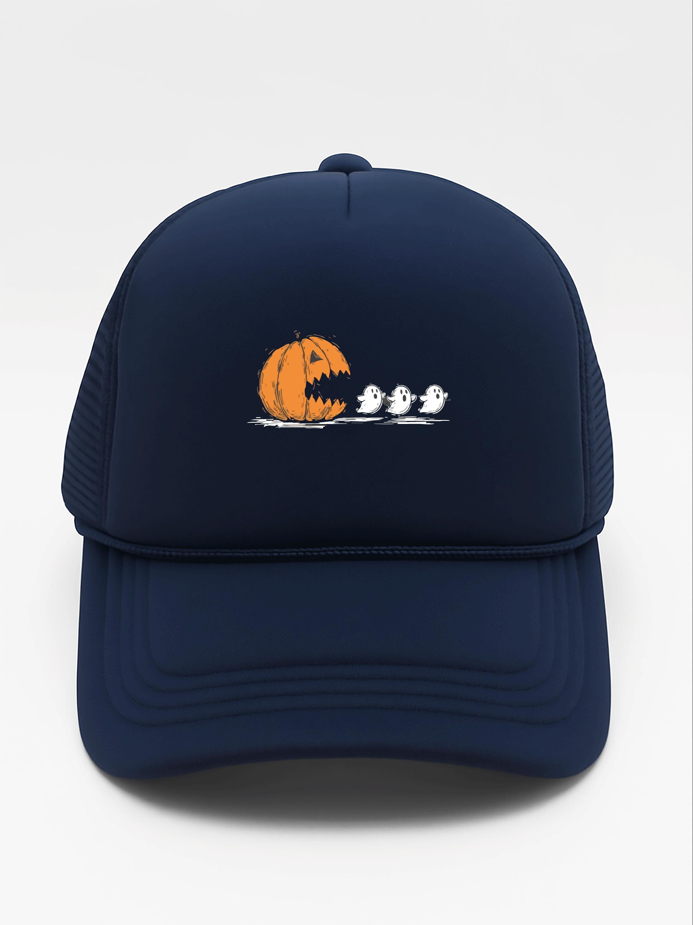 Halloween Pumpkin Ghost Hat Funny Spooky Costume Party Hat Autumn Fall ...