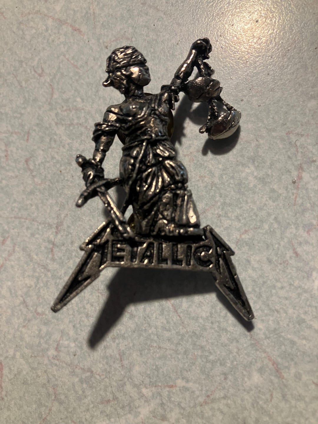 1990s Original Metallica Pin Metal Pin Vintage Tour Concert Merchandise ...