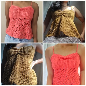 SEMIRA Top Pattern | PDF Crochet Pattern | Advanced Beginner | Made-to ...