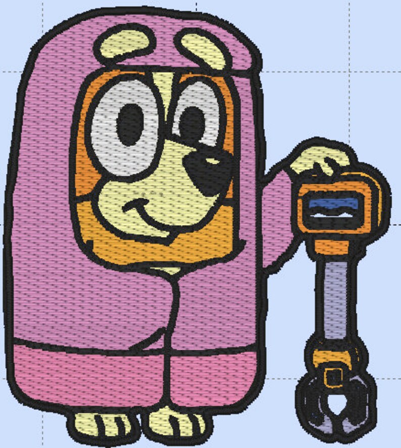 Bluey Granny Embrodiered Iron-on Patches - Etsy