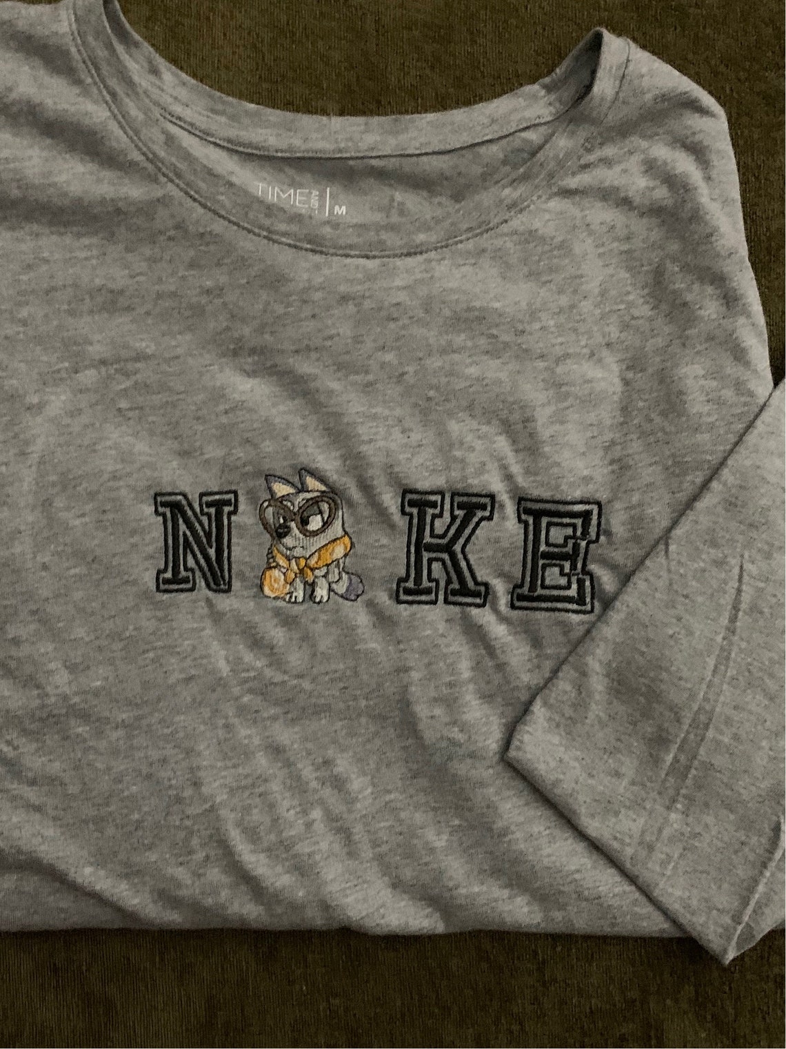 Grouchy Granny Muffin - Blue Dog Embroidered Sweater (XS-3XL) - Etsy