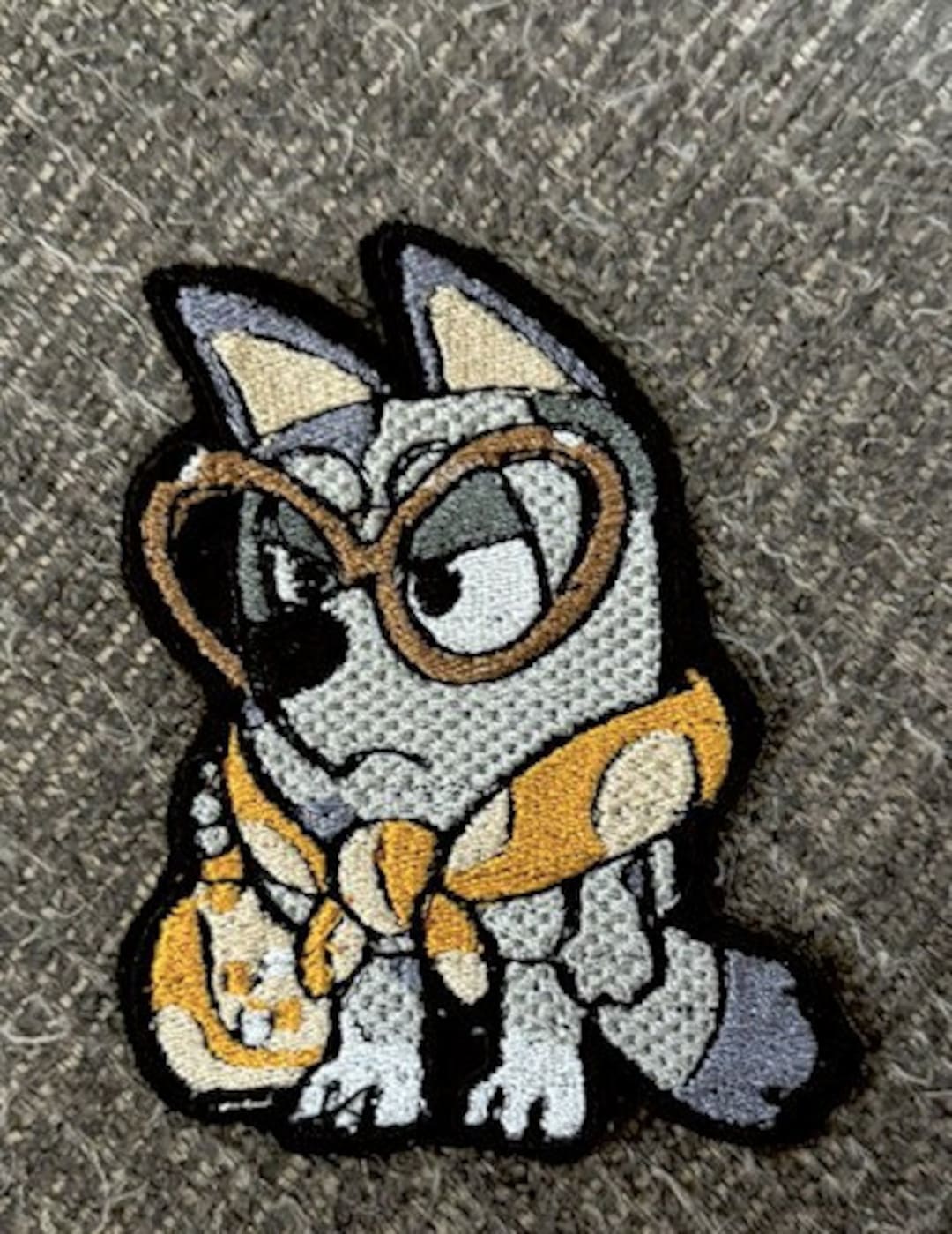 Bluey Granny Embrodiered Iron-on Patches - Etsy