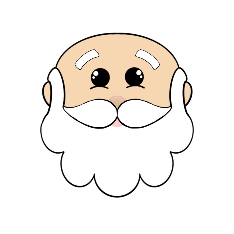 Bald Santa Cookie Cutter - Etsy