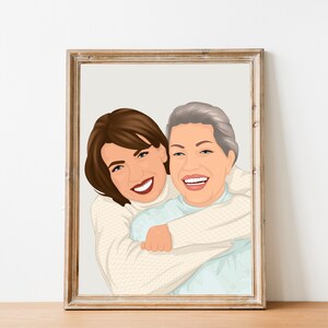 Custom Faceless Portrait From Photo – Family, Dad, Mom, Couple ...