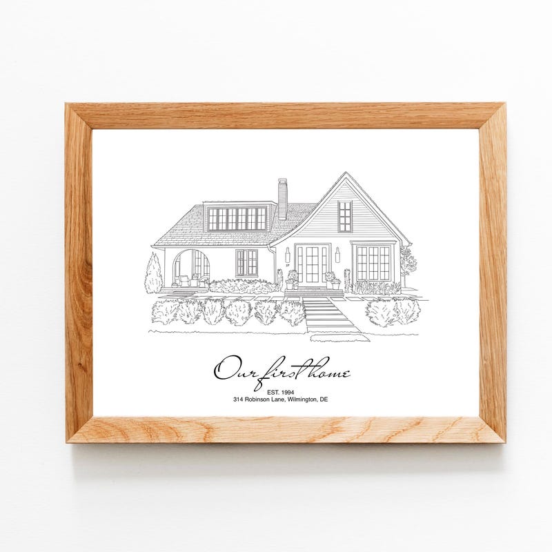 Custom House Drawing - Etsy