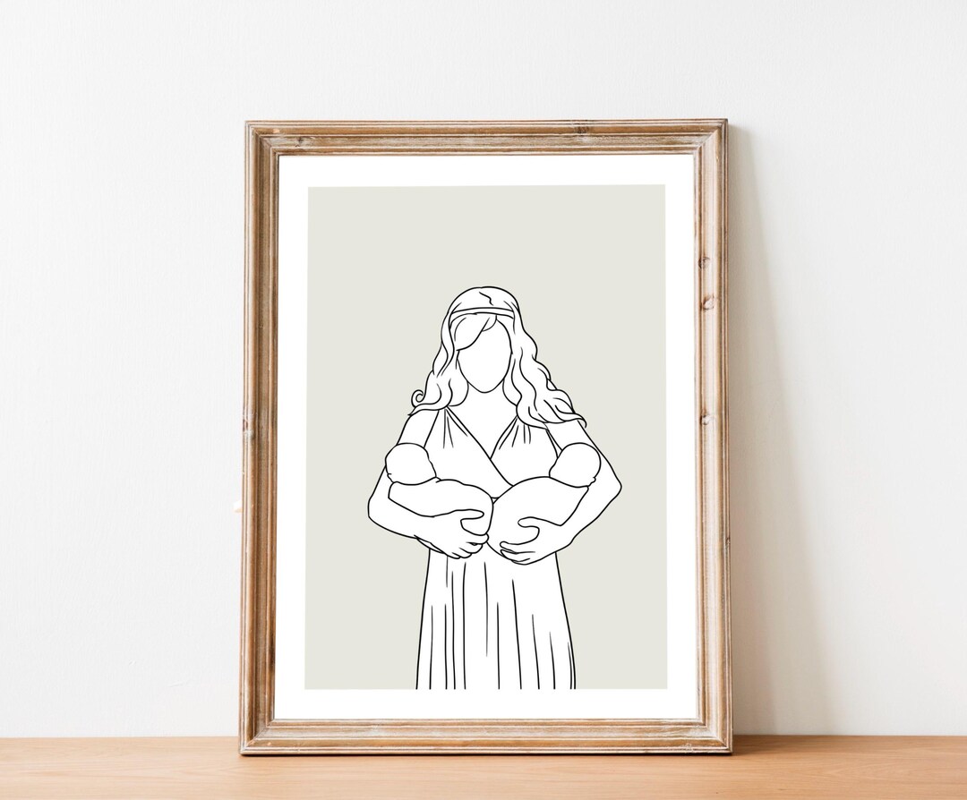 Custom Pregnancy Portrait, Pregnancy Line Art, Minimalist Maternity ...