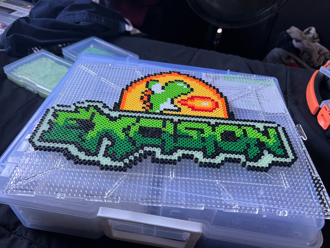 Yoshi/ Excision Perler - Etsy