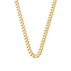 14K Monaco Gold Chain Necklace 4 Mm - Etsy