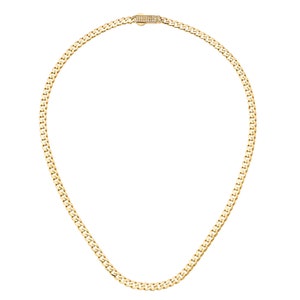 14K Monaco Gold Chain Necklace 4 Mm - Etsy