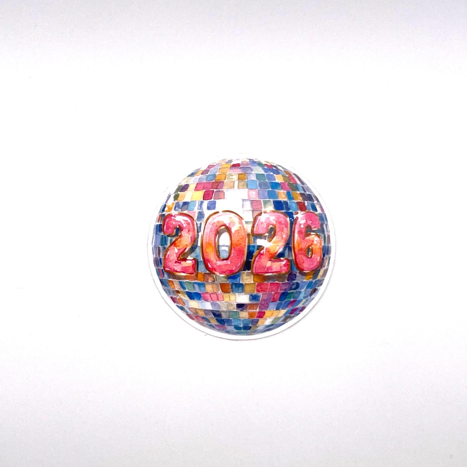 2026 Disco Ball, Cute Pastel Silly Gift for Her New Years Party Fun ...
