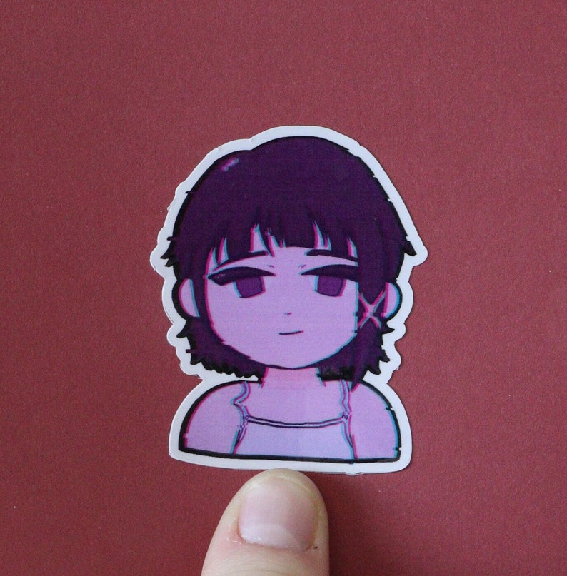 Glitch Lain (serial Experiments Lain) - Chibi Sticker - Etsy