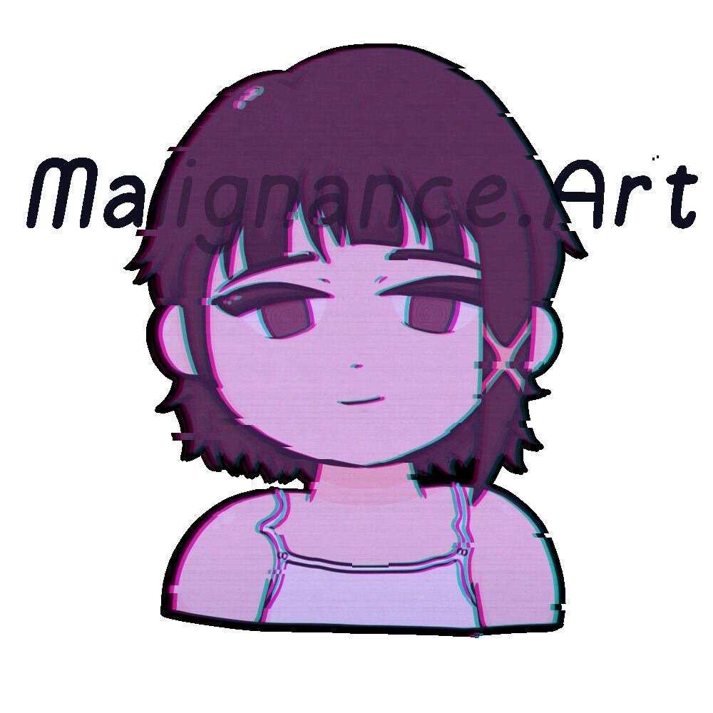 Glitch Lain serial Experiments Lain Chibi Sticker - Etsy