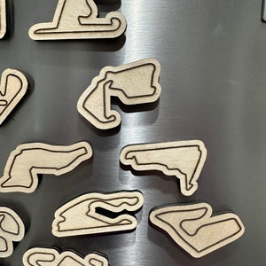 2024 F1 Race Track Motorsport Circuit Fridge Magnets Minimalistic - Etsy