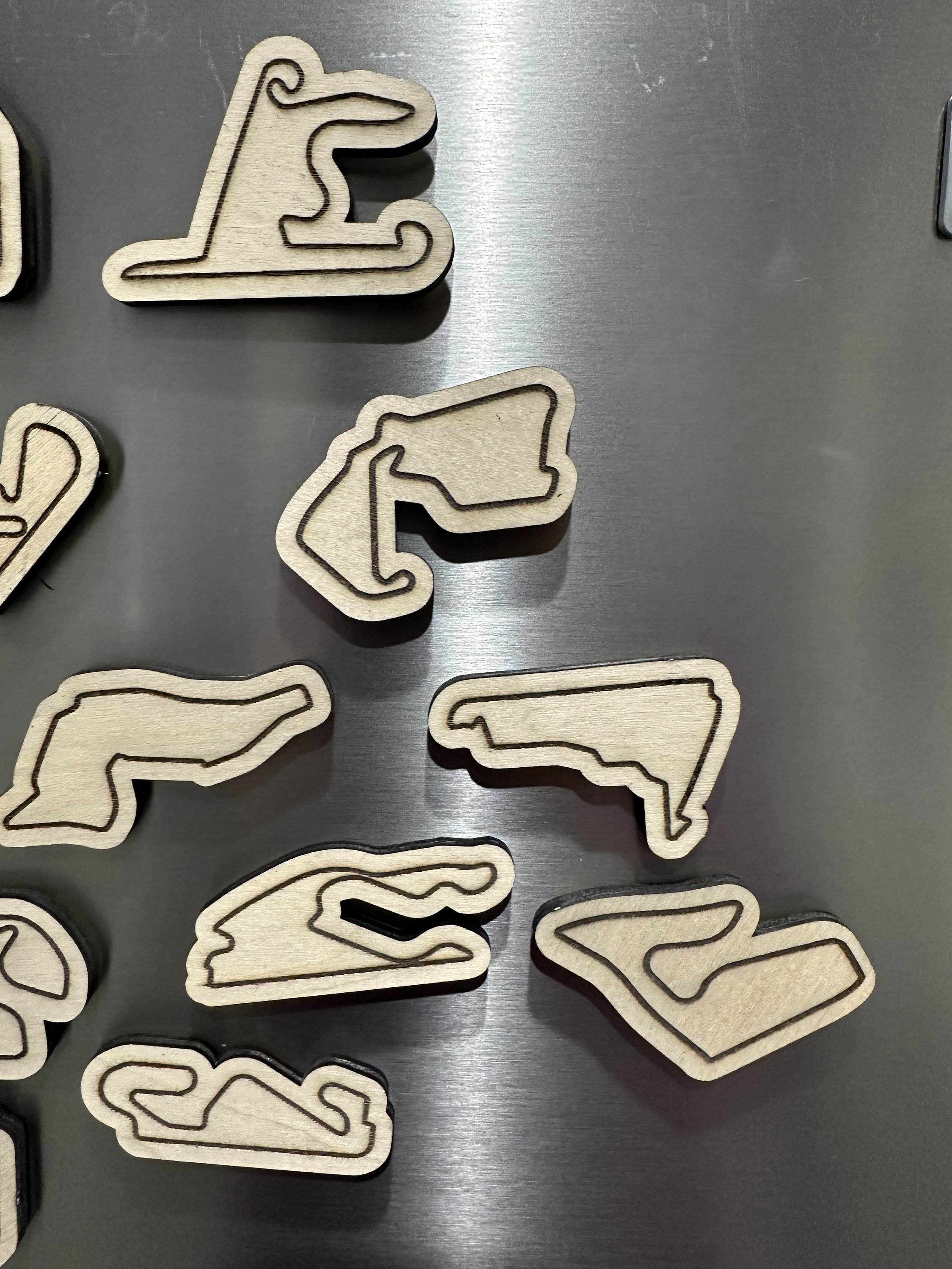 2024 F1 Race Track Motorsport Circuit Fridge Magnets Minimalistic - Etsy