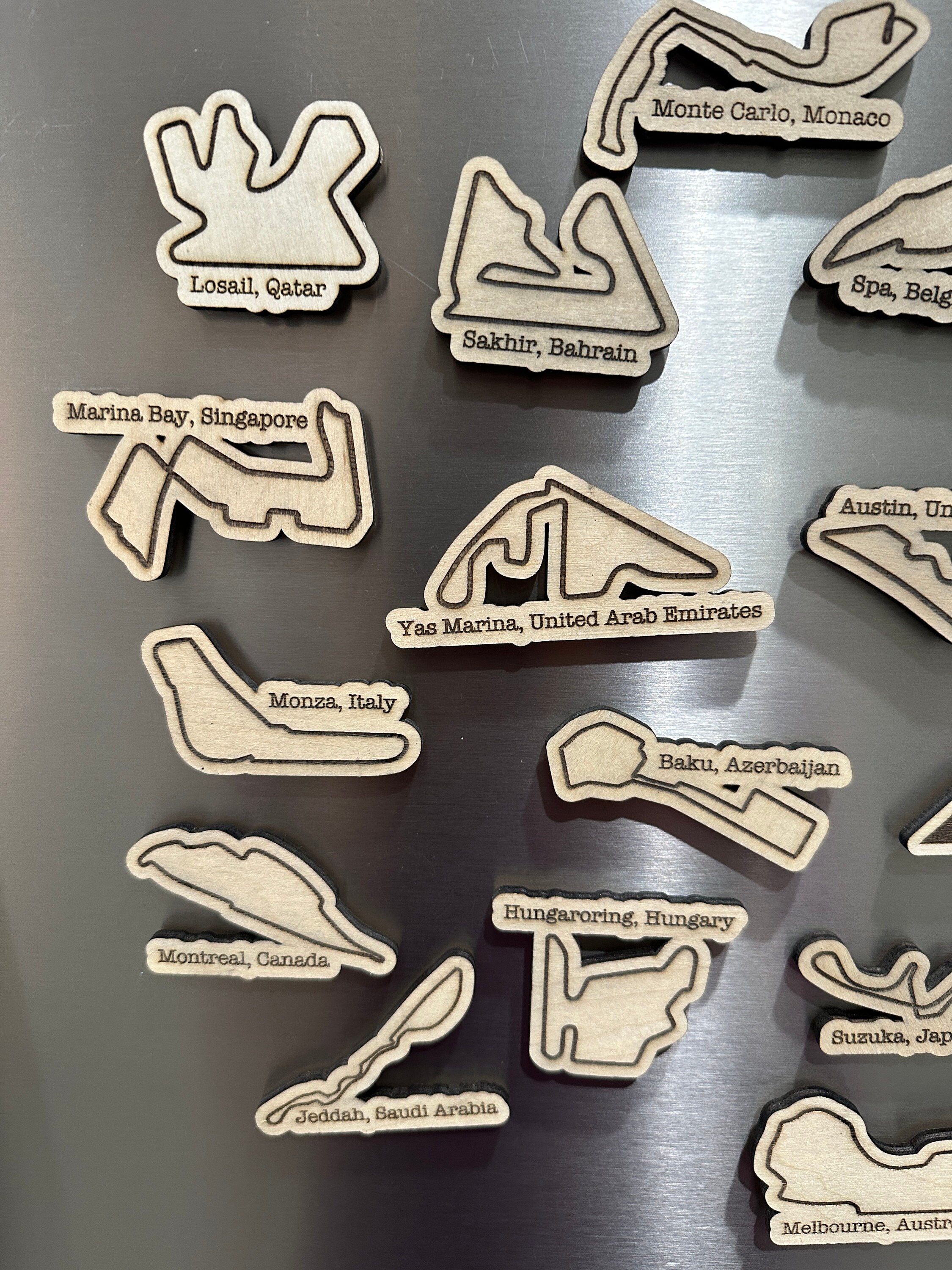 2025 F1 Race Track Motorsport Circuit Fridge Magnets - Etsy