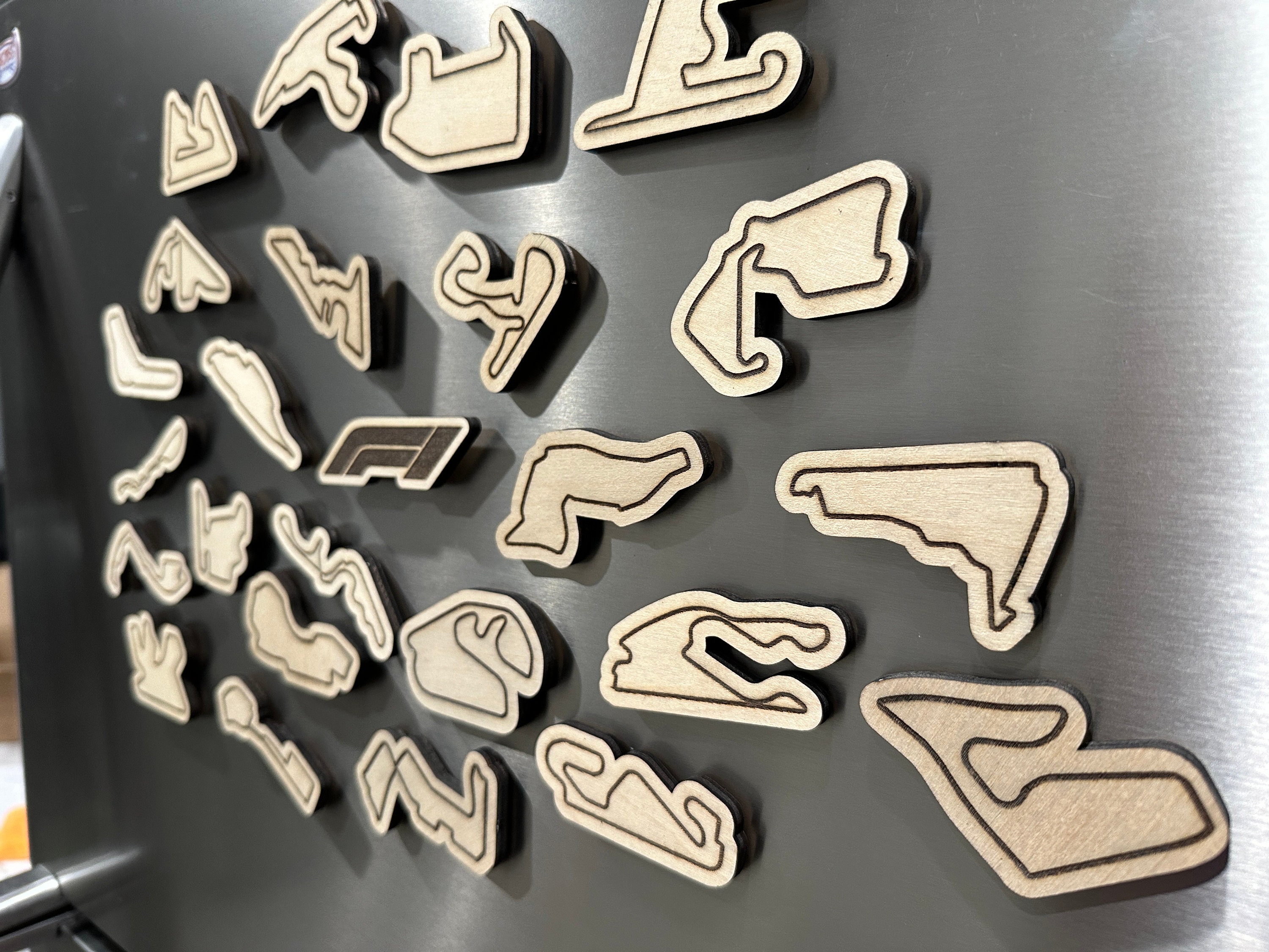 2024 F1 Race Track Motorsport Circuit Fridge Magnets Minimalistic - Etsy