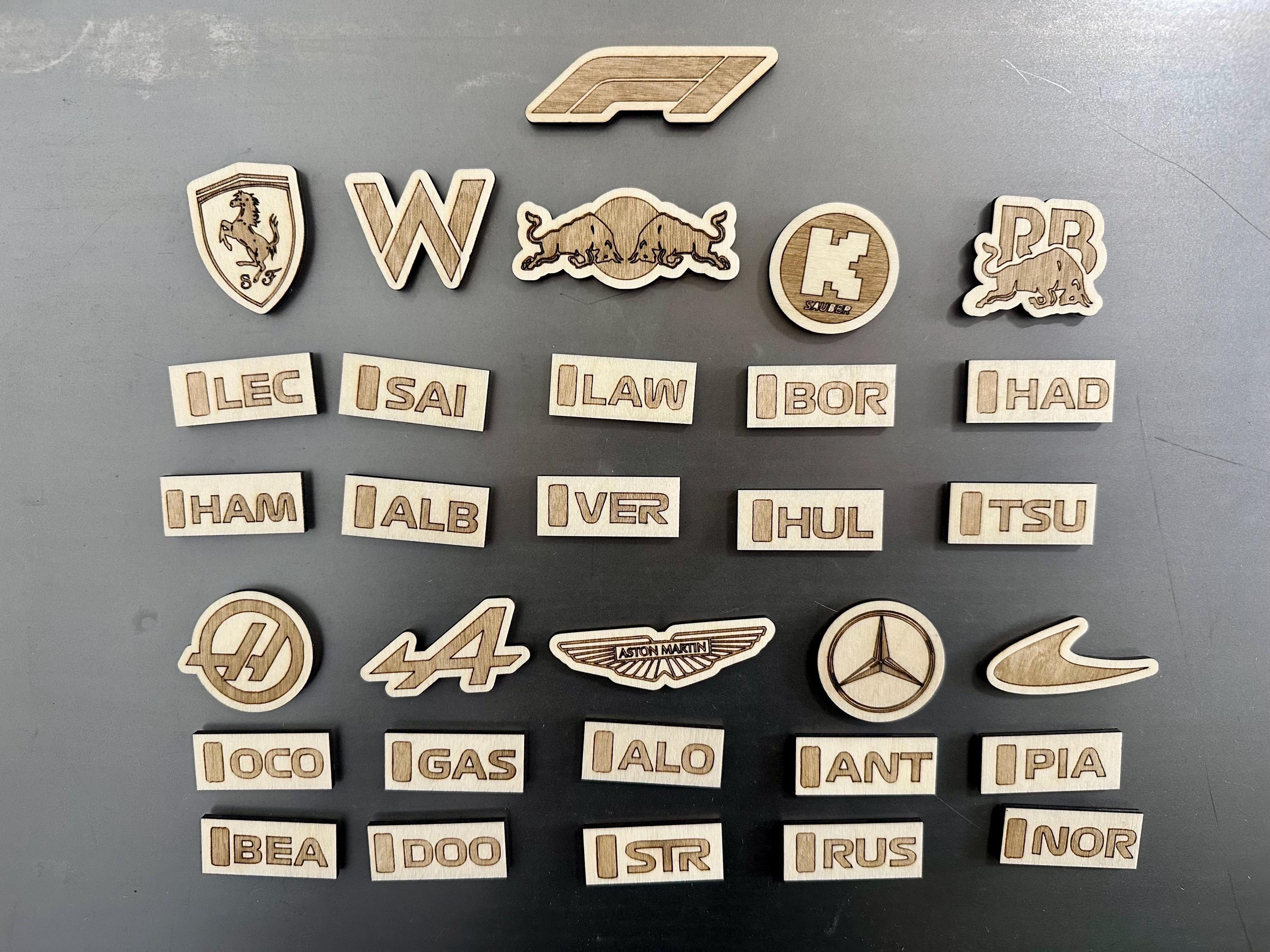 2025 F1 Race Track Circuits, Teams and Drivers Fridge Magnets - Etsy