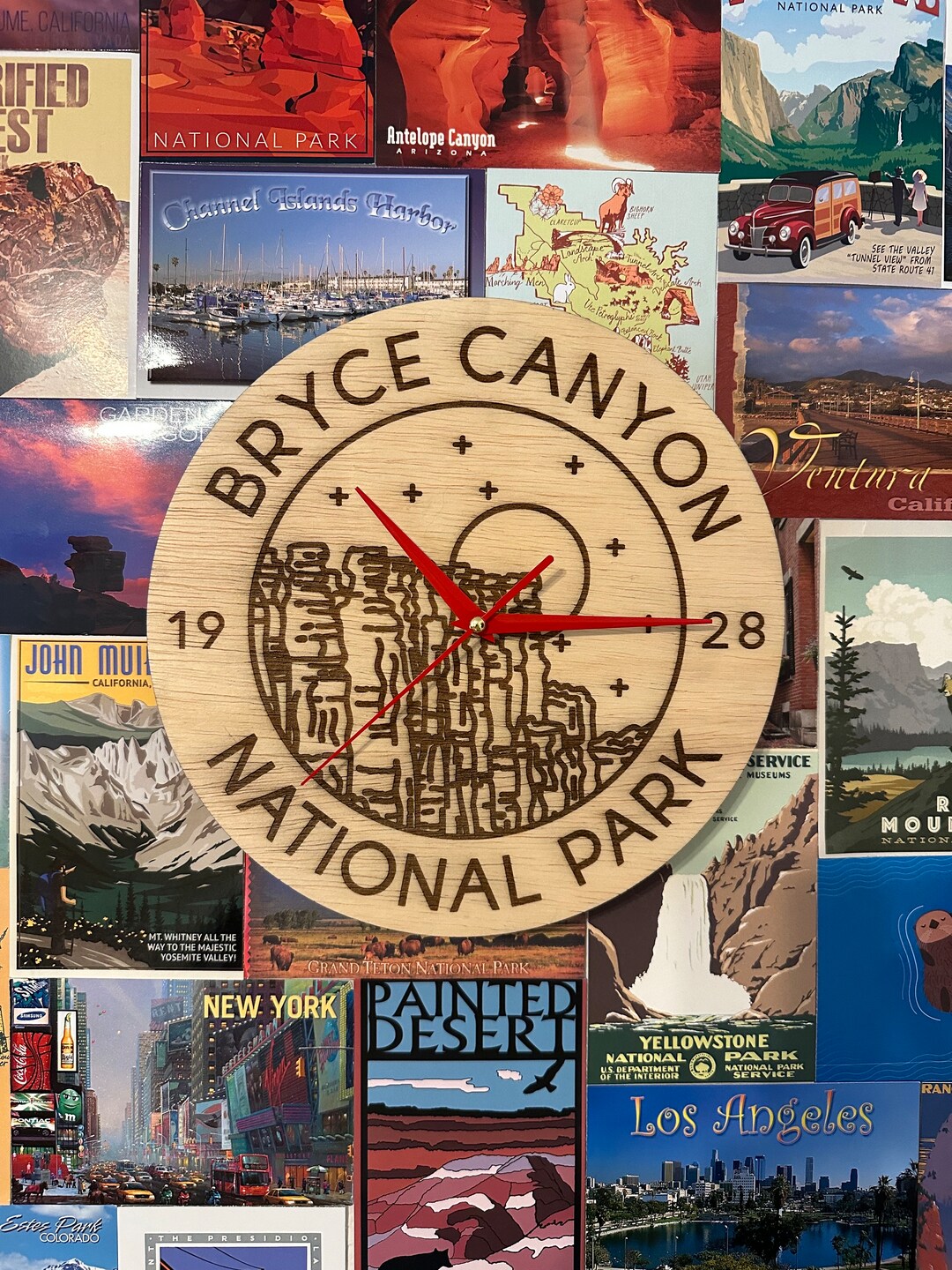 National Parks Wall Clocks-wood Handmade NPS Wall Clocks - Etsy
