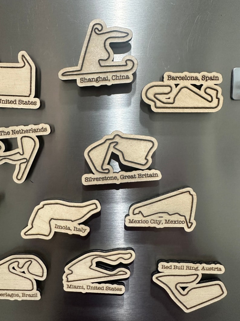 2025 F1 Race Track Motorsport Circuit Fridge Magnets - Etsy
