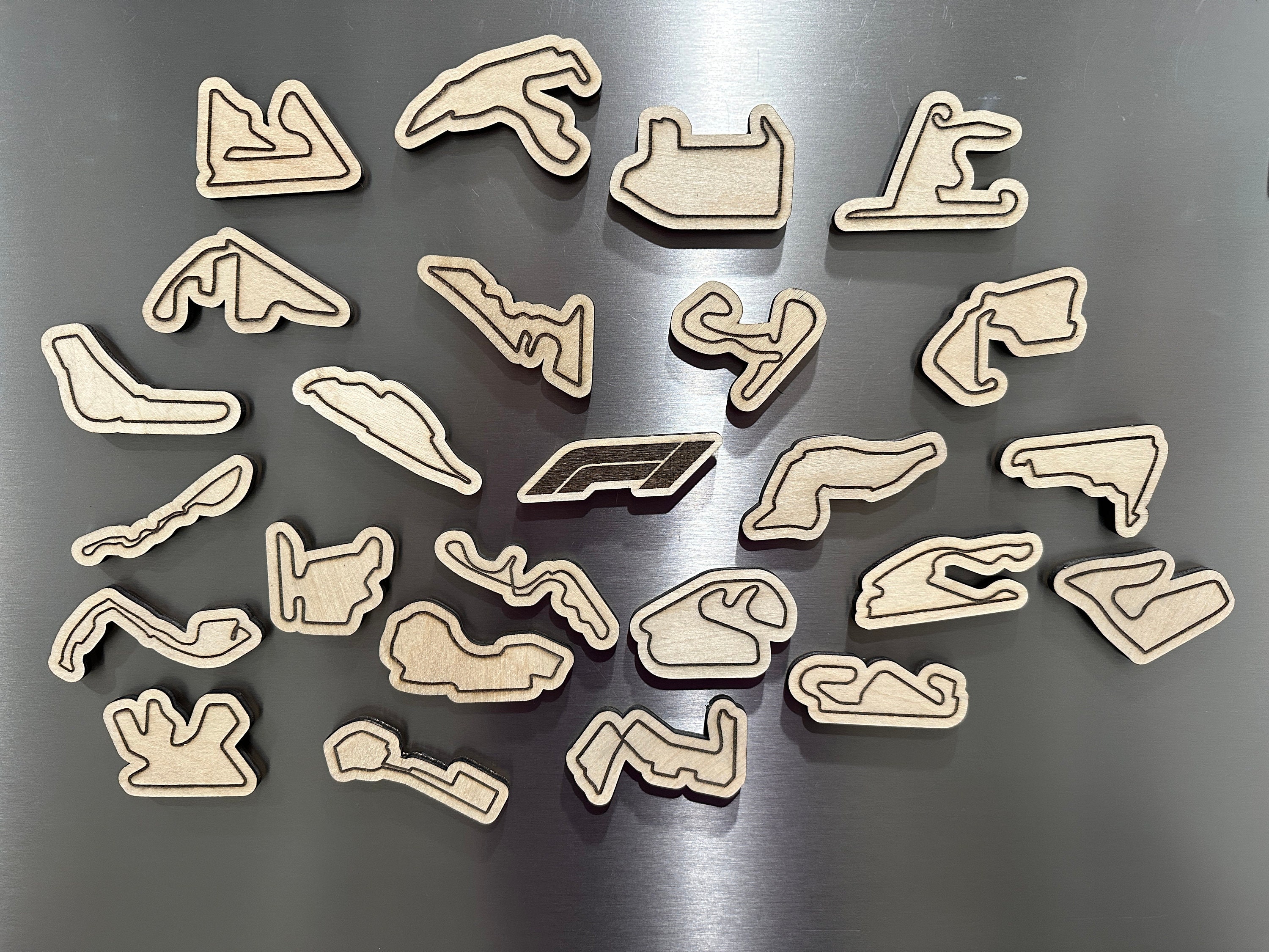 2024 F1 Race Track Motorsport Circuit Fridge Magnets Minimalistic - Etsy