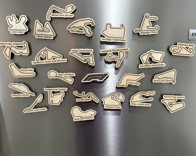 2025 F1 Race Track Motorsport Circuit Fridge Magnets - Etsy