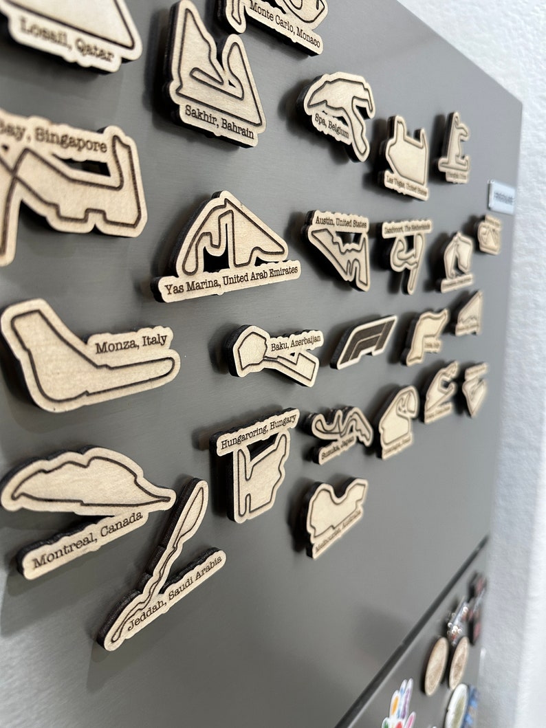 2025-2026 F1 Race Track Motorsport Circuit Fridge Magnets - New Madrid ...