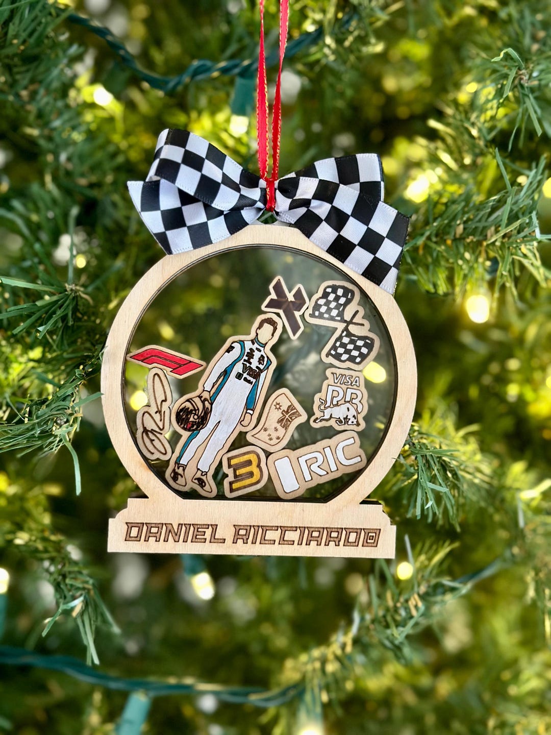 Christmas Ornament Inspired by Daniel Ricciardo F1 Christmas Ornament ...