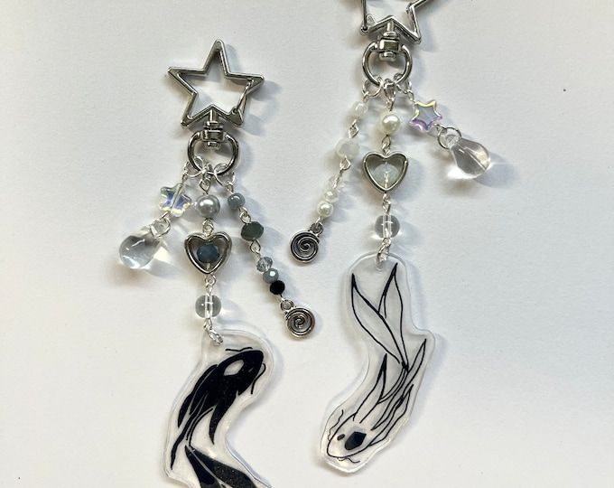 Matching Koi Fish Keychain - Etsy