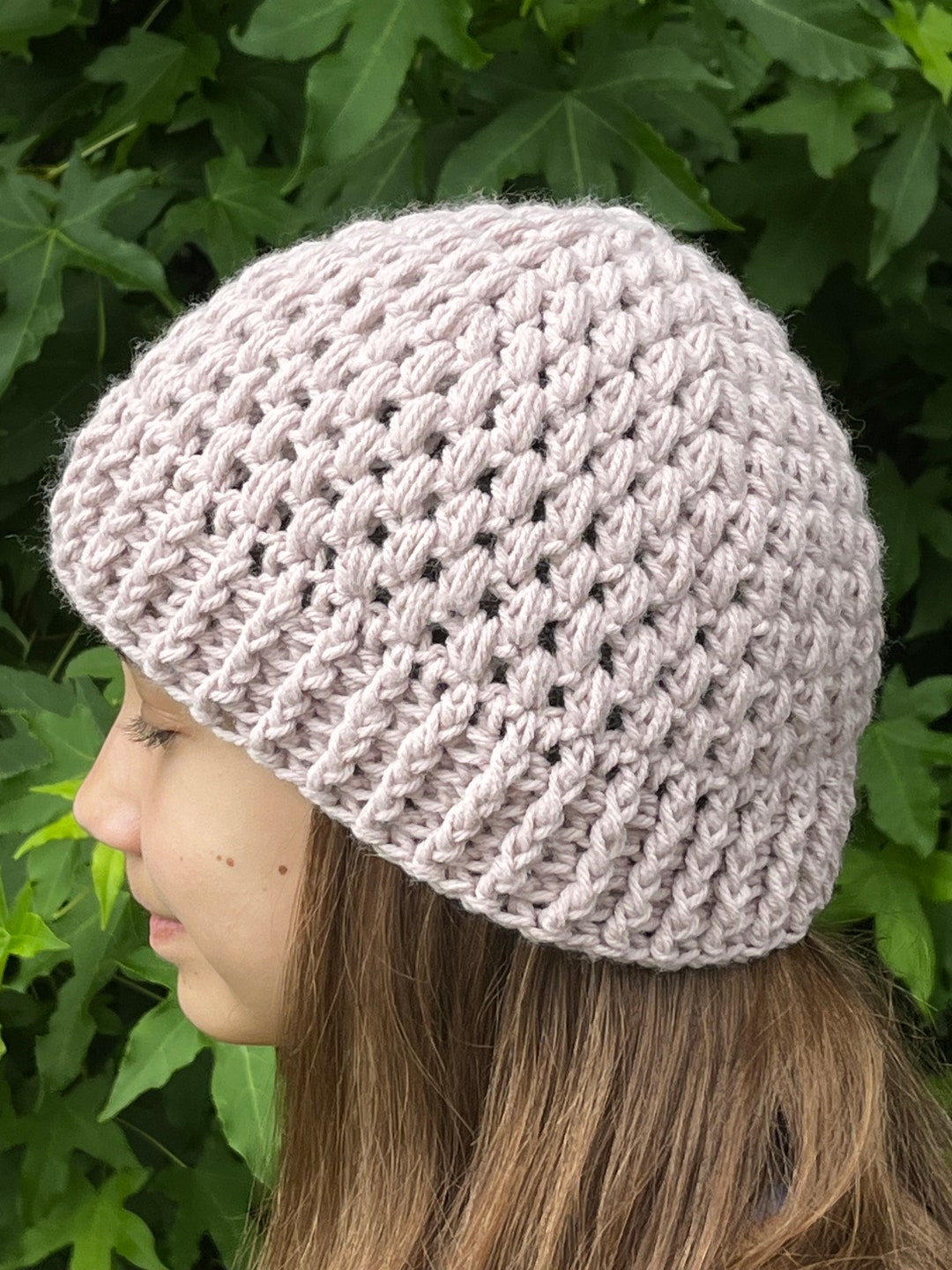 Crocheted Puff Stich Hat - Etsy