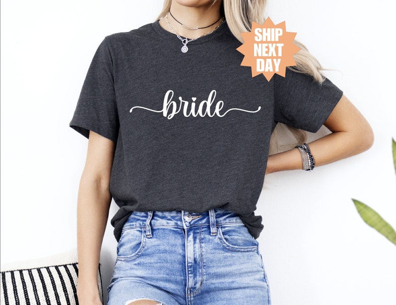 Gift for Bride, Bride Squad Shirt, Engagement Shirt, Wedding T-shirt ...