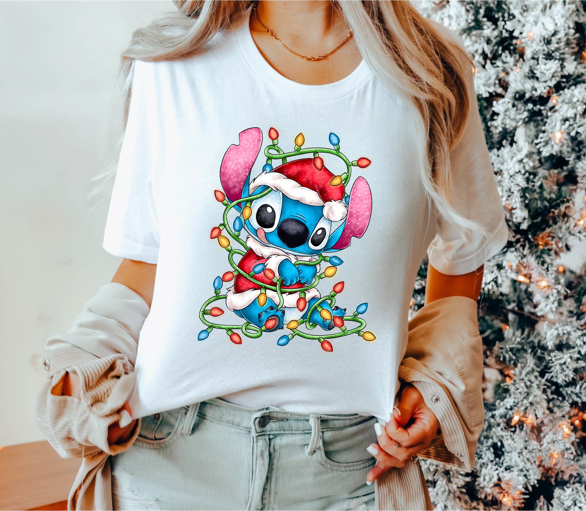 Lilo and Stitch Christmas, Disney Christmas Shirt, Retro Lilo & Stitch ...